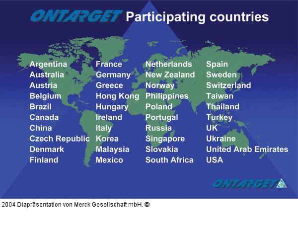 Abbildung 15: ONTARGET - participating countries